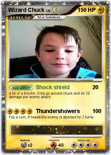 Pokémon Wizard Chuck - Shock shield - My Pokemon Card