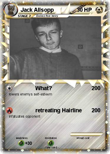 Pokémon Jack Allsopp - What? - My Pokemon Card