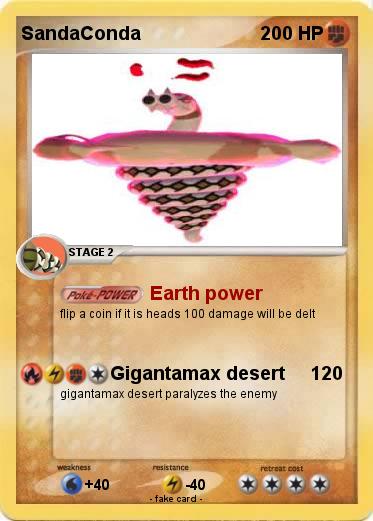 Pokémon SandaConda - Earth power - My Pokemon Card