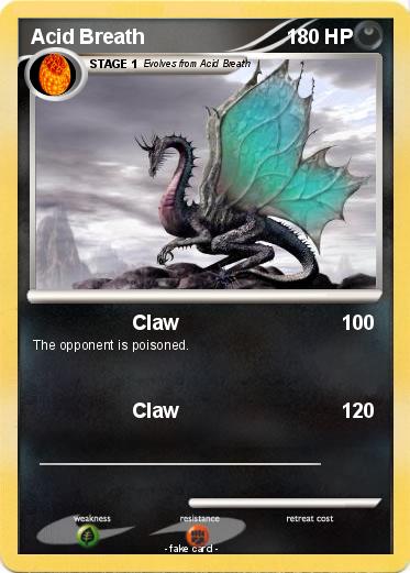 Pokémon Acid Breath - Claw - My Pokemon Card