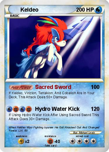 Pokémon Keldeo 1206 1206 - Sacred Sword - My Pokemon Card