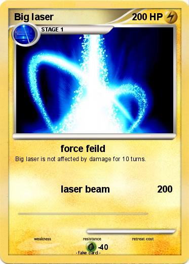 Pokémon Big laser - force feild - My Pokemon Card