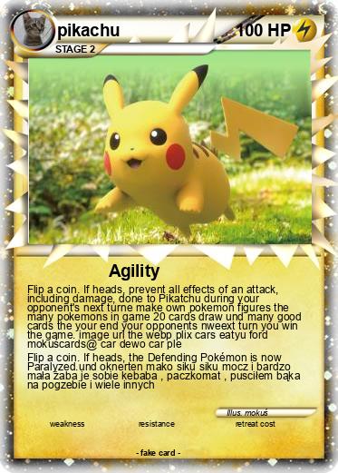 Pokémon pikachu 23281 23281 - Agility - My Pokemon Card