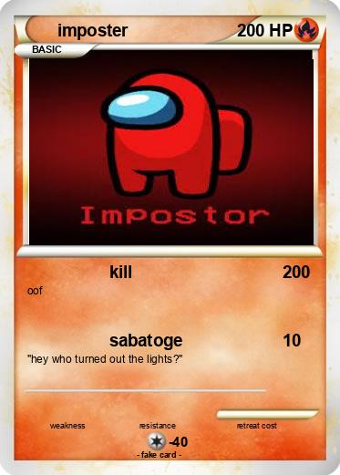 Pokémon imposter 317 317 - kill - My Pokemon Card