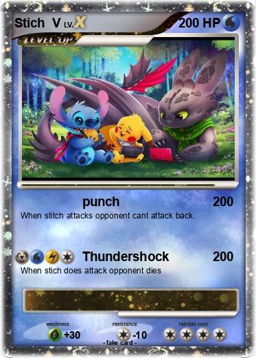 Pokémon Stich V - punch - My Pokemon Card