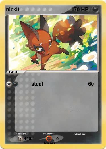 Pokémon nickit 2 2 - steal - My Pokemon Card