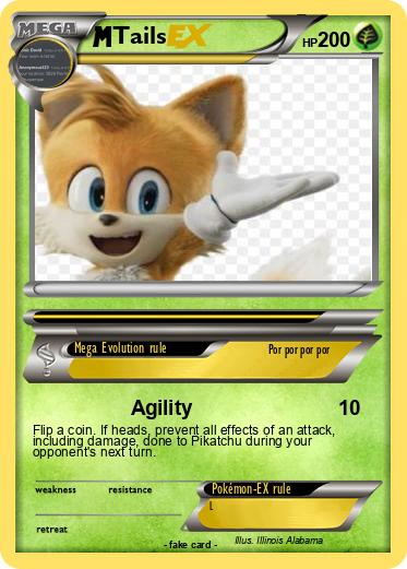 Pokémon Tails 1544 1544 - Agility - My Pokemon Card