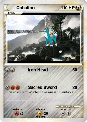 Pokémon Cobalion 54 54 - Iron Head - My Pokemon Card