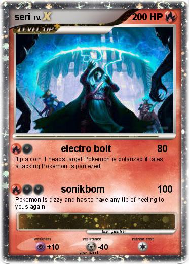 Pokémon seri - electro bolt - My Pokemon Card