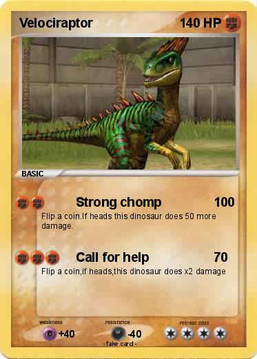 Pokémon Velociraptor 318 318 - Strong chomp - My Pokemon Card