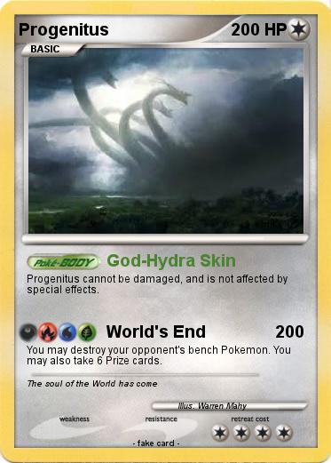 Pokémon Progenitus 1 1 - God-Hydra Skin - My Pokemon Card