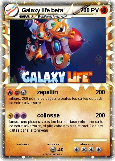 Pokémon Galaxy life beta - zepellin - Ma carte Pokémon