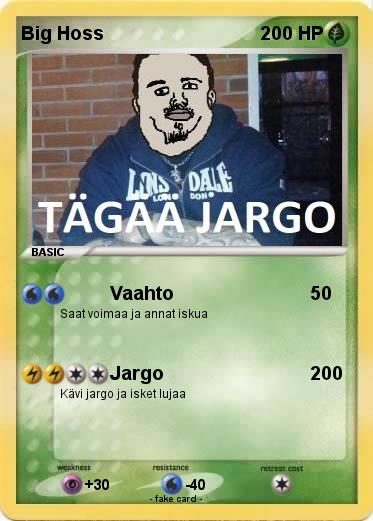Pokémon Big Hoss 5 5 - Vaahto - My Pokemon Card