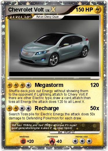 Pokémon Chevrolet Volt - Megastorm 120 - My Pokemon Card