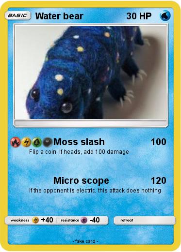 Pokémon Water bear 21 21 - Moss slash - My Pokemon Card