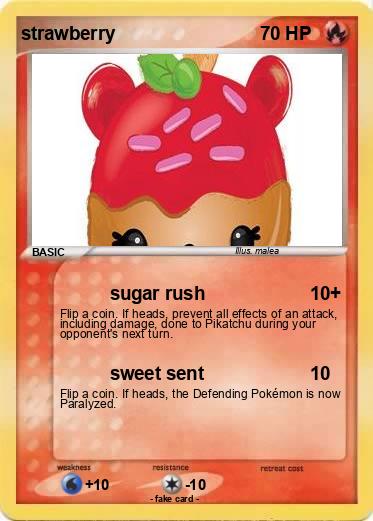 Pokémon strawberry 142 142 - sugar rush - My Pokemon Card