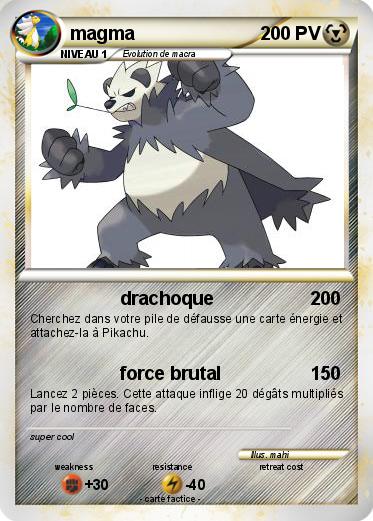 Pokémon magma 167 167 - drachoque - Ma carte Pokémon