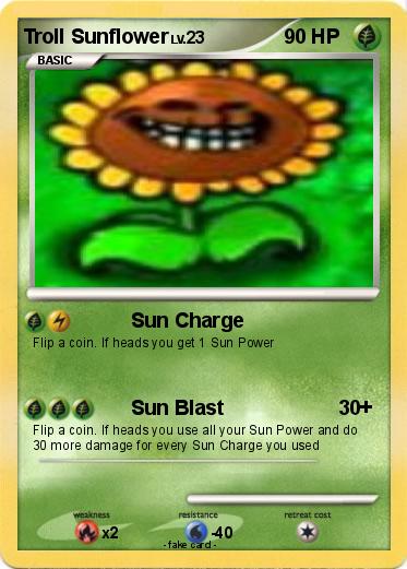 Pokémon Troll Sunflower - Sun Charge - My Pokemon Card