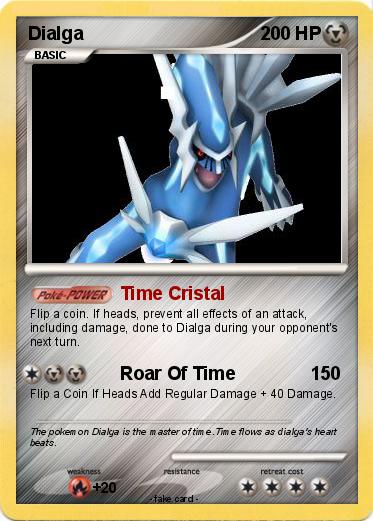 Pokémon Dialga 6080 6080 - Time Cristal - My Pokemon Card