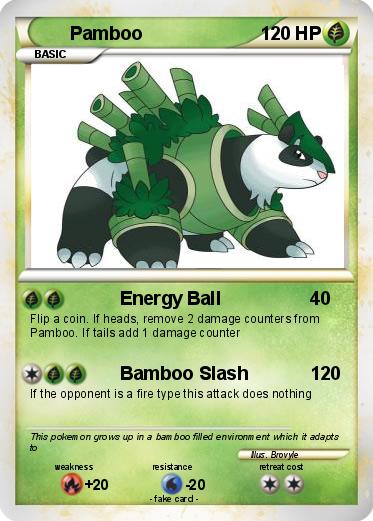 Pokémon Pamboo - Energy Ball - My Pokemon Card