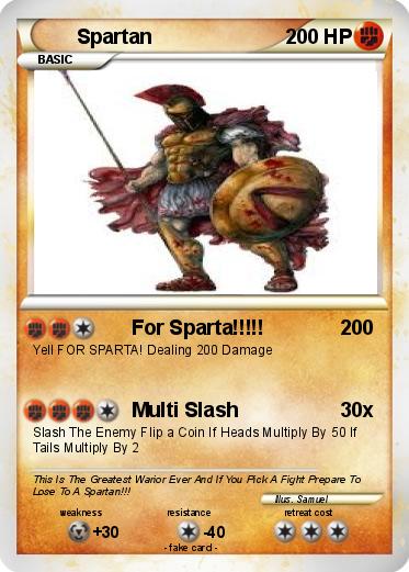 Pokémon Spartan 546 546 - For Sparta!!!!! - My Pokemon Card