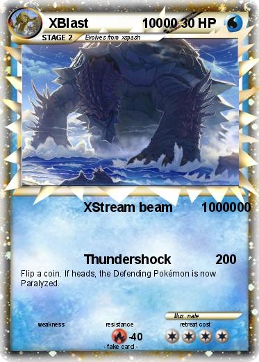 Pokémon XBlast 10000 10000 - XStream beam 1000000 - My Pokemon Card