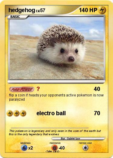 Pokémon hedgehog 90 90 - ? - My Pokemon Card