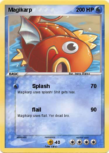 Pokémon Magikarp 1075 1075 - Splash - My Pokemon Card