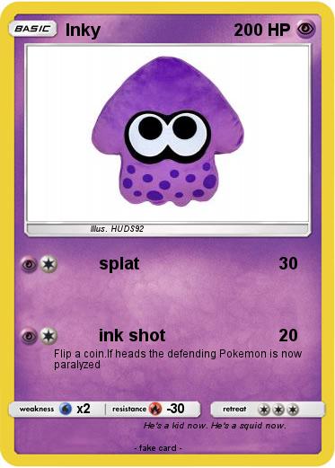 Pokémon Inky 55 55 - splat - My Pokemon Card