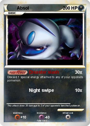 Pokémon Absol 1193 1193 - Disaster slash - My Pokemon Card