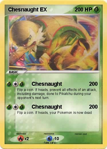 Pokémon Chesnaught EX 15 15 - Chesnaught - My Pokemon Card
