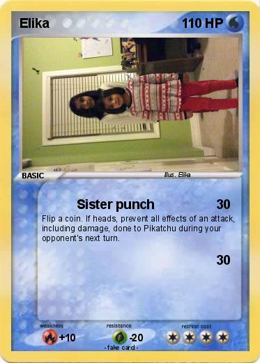 Pokémon Elika 2 2 - Sister punch - My Pokemon Card