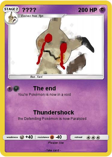 Pokémon 1 125469 125469 - The end - My Pokemon Card