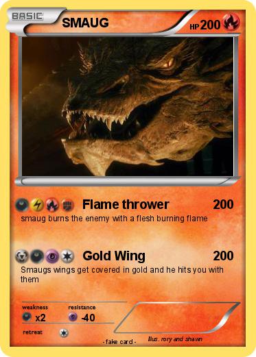 Pokémon SMAUG 53 53 - Flame thrower - My Pokemon Card