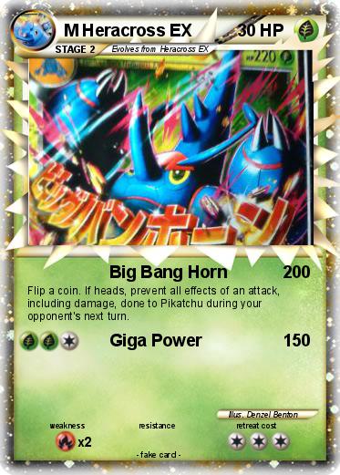 Pokémon M Heracross EX 15 15 - Big Bang Horn - My Pokemon Card