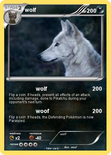 Pokémon wolf 1752 1752 - wolf - My Pokemon Card