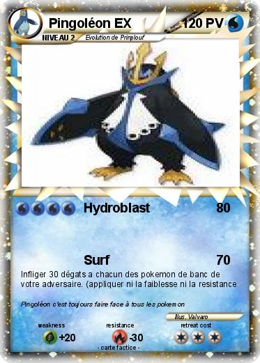 Pokémon Pingoleon EX 12 12 - Hydroblast - Ma carte Pokémon