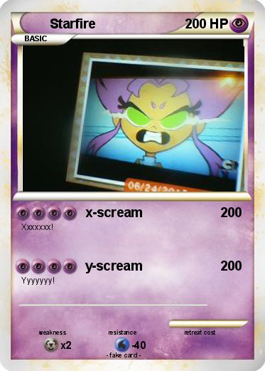 Pokémon Starfire 55 55 - x-scream - My Pokemon Card