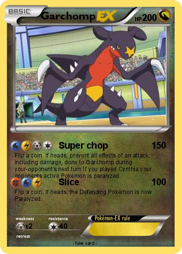 Pokémon Garchomp 891 891 - Super chop - My Pokemon Card