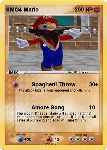 Pokémon SMG4 Mario 12 12 - Spaghetti Throw - My Pokemon Card