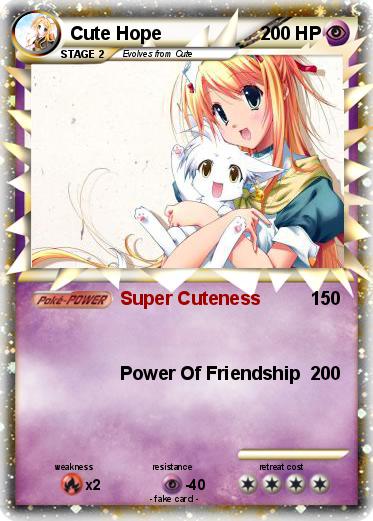 Pokémon Cute Hope - Super Cuteness - My Pokemon Card