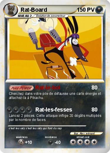 Pokémon Rat Board - Rat-le-bol - Ma carte Pokémon