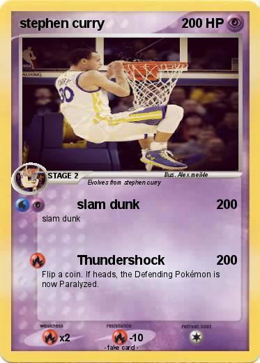 Pokémon stephen curry 146 146 - slam dunk - My Pokemon Card
