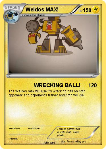 Pokémon Weldos MAX - WRECKING BALL! - My Pokemon Card
