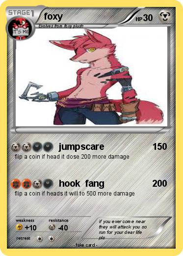 Pokémon foxy 2088 2088 - jumpscare - My Pokemon Card