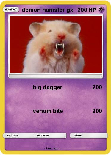 Pokémon demon hamster gx - big dagger - My Pokemon Card
