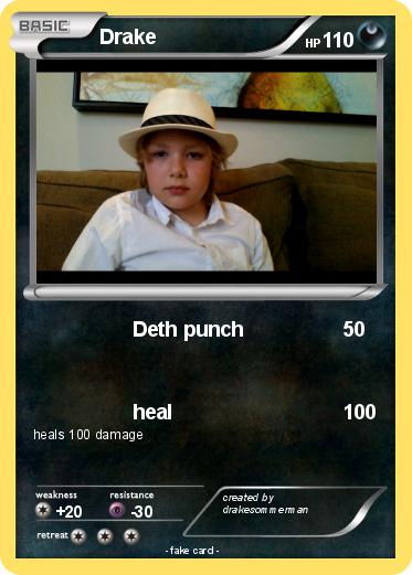 Pokémon Drake 203 203 - Deth punch - My Pokemon Card