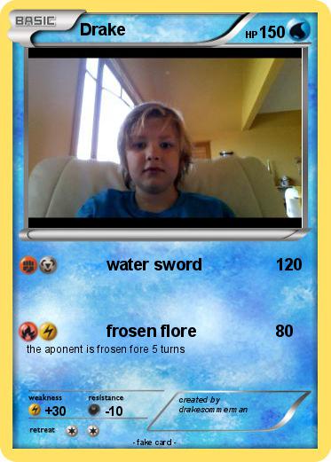 Pokémon Drake 204 204 - water sword - My Pokemon Card