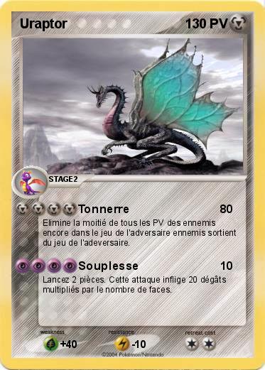 Pokémon Uraptor - Tonnerre - Ma carte Pokémon