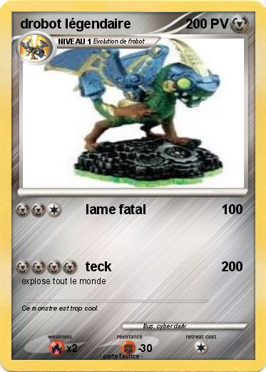 Pokémon drobot legendaire 1 1 - lame fatal - Ma carte Pokémon